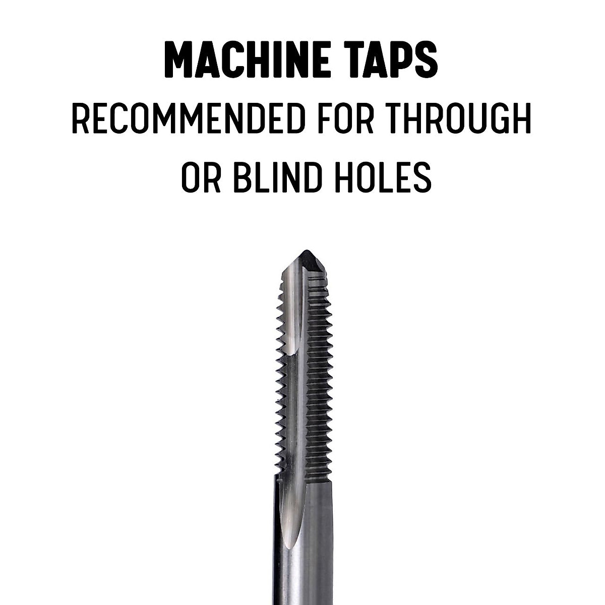 Drill America - DWT57129 1/4"-20 High Speed Steel 2 Flute Spiral Point Tap, DWT Series