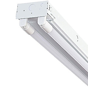 Four Bros Lighting LED Shop Light, 2 Lamp, 4 Foot, 4700 Lumen, 36W, 5000K Daylight White, Hardwire, (2) Removable Lamps Included, UL & DLC Listed