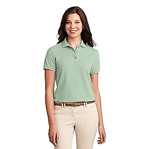 Port Authority Ladies Silk Touch Polo S Mint Green