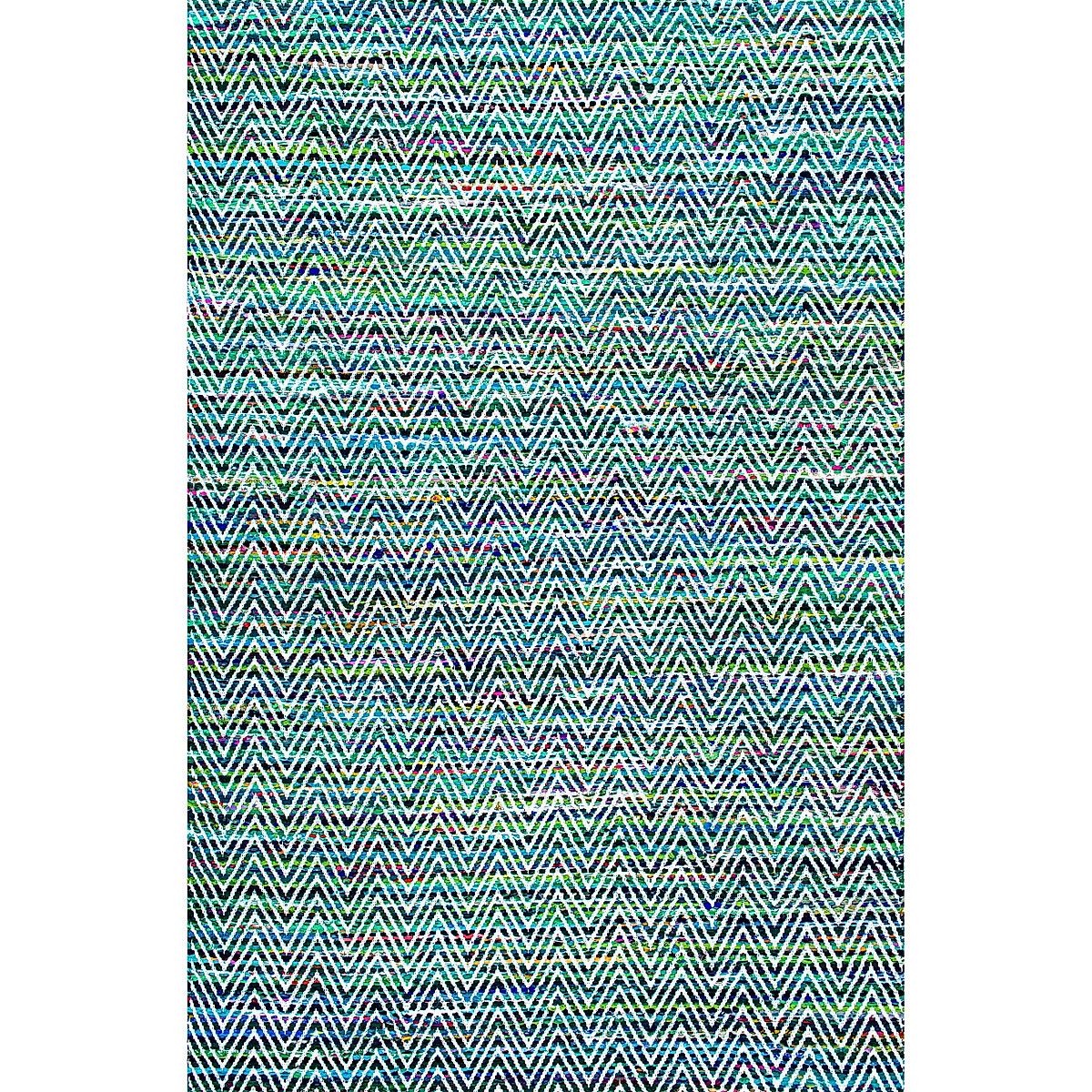 nuLOOM Rochell Hand Woven Chevron Area Rug, 3x5, Green