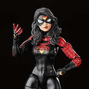 Marvel Legends Series Jessica Drew Spider-Woman, Spider-Man Legends Collectible 6 Inch Action Figures, 2 Accessories