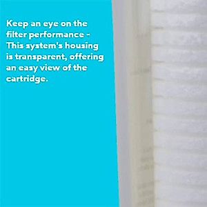 Aqua-Pure Whole House Standard Diameter Water Filter Transparent Plastic Housing AP102T, 5530008