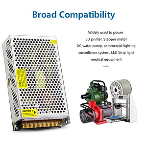 SHNITPWR 18V 10A 180W Power Supply Adapter Transformer AC 110V 220V to DC 18 Volt 10amp 9A 8A 7A 6A 5A 1A Converter LED Driver 3 Output Ports for LED Light 3D Printer CCTV Camera