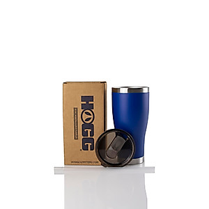 Hogg Modern Curve 30 oz Tumbler - Royal Blue, Powder Coated Tumbler, Bulk Tumblers with Lids and Straws, Engravable Blanks, Powder Coated Tumblers for Laser Engraving, Etching, Vinyl, DIY