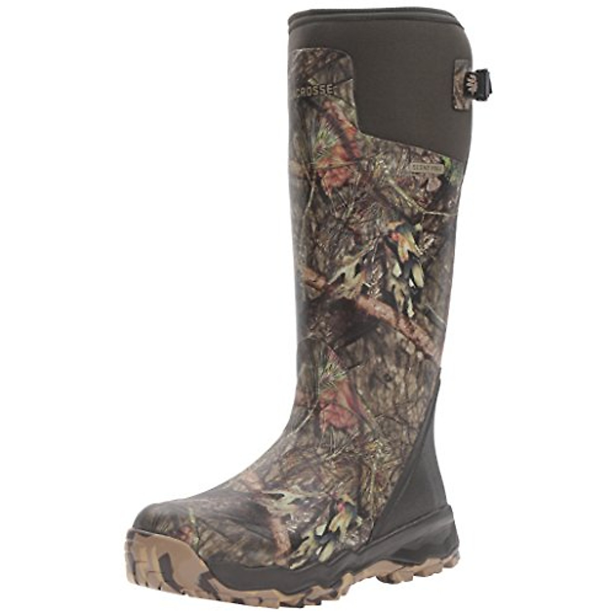 LaCrosse Alphaburly Pro 18" Hunting Boots for Men Featuring Waterproof Rubber, Adjustable Gusset, and EVA Footbed, Mossy Oak Break-Up Country - 9 M