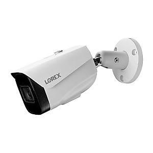 Lorex 4K 32-Channel Nocturnal NVR System with Nocturnal 3 IP Smart Security Cameras with Real-Time 30FPS Recording and Listen-in Audio 24 / White
