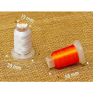 Candle 63 Colors Embroidery Machine Thread - Kit of Polyester Brother Thread Spools 500M (550 Yards) for Home Users