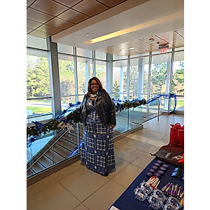 MsavigVice Maxi Dresses for Women Floral Print Casual Long Sleeve Button Down Loose Party Maxi Dress with Belt