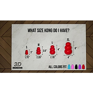 Kong Freezer Holder with Built in Plugs Kong Stand Dog Enrichment (Medium)