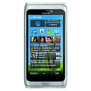Nokia E7-00 Unlocked GSM Phone with Touchscreen, QWERTY Keyboard, Easy E-mail Setup, GPS Navigation, 8 MP Camera--U.S. Version with Warranty (Silver)