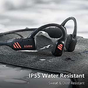 klatre Open Ear Bone Conduction Headphones Wireless Bluetooth 【2023 Version】 for Running/Cycling with Sweat Resistant&Waterproof, Sports Headset Outdoors with ENC Dual Mics for Clear Calls-Sunrise