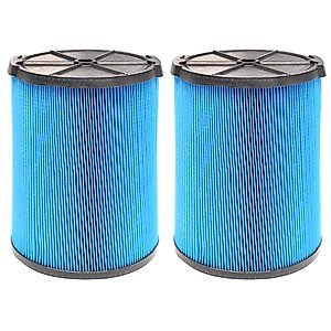 2 Pack VF5000 Replacement Filter for Ridgid for Shop Vac 6-20 Gallon Wet Dry Vacuums, 3 Layer Pleated Vacuum Filter Fits for WD1450 WD0970 WD1270 WD06700 WD1680 RV2400A