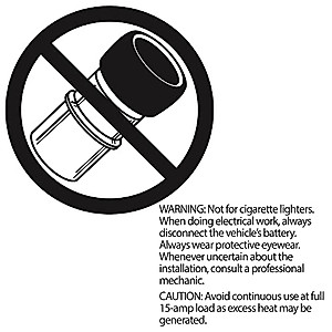 Ever Start 12-Volt DUAL POWER OUTLET with Plastic Cover CAR RV TRUCK Easy to Install