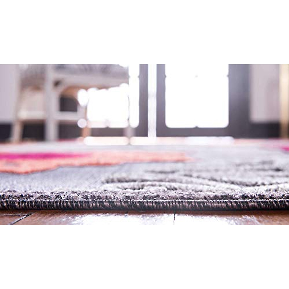 Unique Loom Outdoor Modern Collection Area Rug - Chicago (5' 1" x 8' Rectangle, Brown/ Orange)