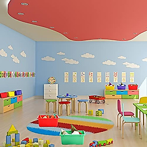 Nicunom 6 Pack Cubby Bin Storage Bins, Multi-Purpose Plastic Storage Bins Stackable Organizer Storage Cubbies for Home, Nursery, Playroom, Classroom