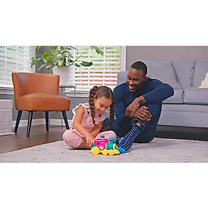 CoComelon Feature Vehicle, Train - Train Vehicle with Sounds - Exclusive Conductor JJ Figure - Fits 4 Figures - Free Wheeled - Play Songs - Toys for Kids, Toddlers, and Preschoolers