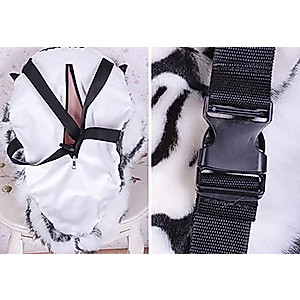 Stone mice Dominating backpack, 3D animal avatar backpack, tiger and lion avatar backpack (White Tiger, 35 * 50)