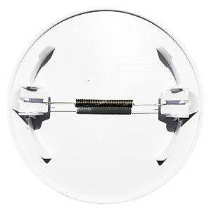 EASY-EXS Access Panel Round 6.5" Spring-Clip (Max Service Opening 5.5") Plastic White (Pack of 2) (Round 6.5")