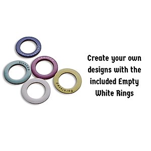 Hexers RPG Status Markers, Track Conditions Effects Spells with Simple Rings, Compatible with Dungeons and Dragons D&D DND Pathfinder Role-Playing, 80 pcs, Dry Erase Customizable