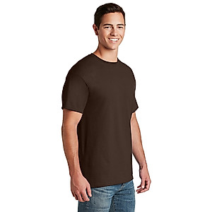 Jerzees Dri-Power Mens Active T-Shirt Large Chocolate