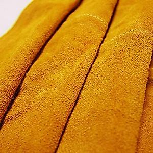 Cowhide Work Clothes Apron Welding Protective Clothing Heat And Fire Resistant Welders Clothing Welding Apron With Sleeves (105CM)