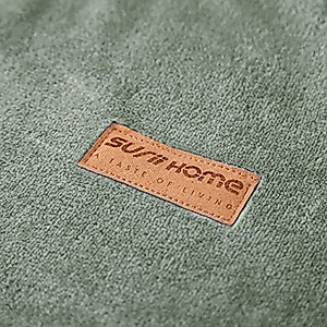 Surii Home Luxury Microfiber Flannel Blanket, Super Soft, Warm, Cozy, Fluffy, and Breathable, Perfect Throws for Bed, Couch, Sofa, for All Season Use. 350GSM King Size 108x90 Inches(Oliver Green)