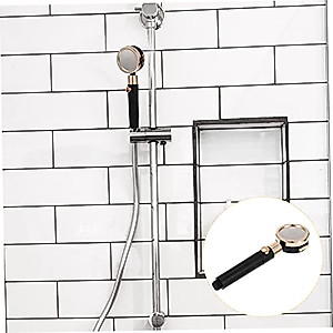 Yardwe 1 Set Pressurized Filter Shower Waterfall Showerhead Suit Hand Shower Shower Sprinkler Head Removable Shower Head Water Saving Shower Head Shower Nozzle Replacement Shower Head Rim