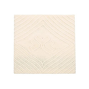 SAOL Shamrock Aran Throw Irish Blanket 100% Merino Wool 45''x 68'' (114 x 173 cm)