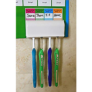 izer Rewards Chart for Kids with Magnets and Tooth Brush Holder, for toothbrushing