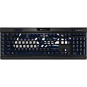 Skinit Decal Skin Compatible with K95 RGB Platinum Mechanical Gaming Keyboard - Officially Licensed NFL Seattle Seahawks Distressed Design
