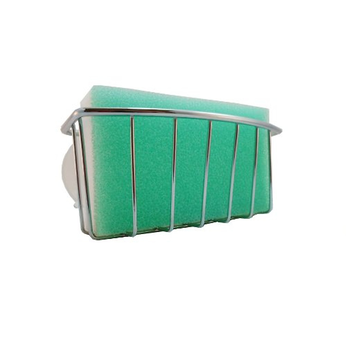 Neat-O Deluxe Chrome-Plated Steel Large Suction Cups Kitchen Sink Sponge Storage Organizer Holder