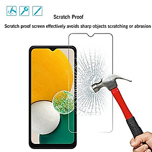 Ailun Glass Screen Protector for Galaxy A13 5G 3 Pack + 3 Pack Camera Lens Tempered Glass Fingerprint Unlock Compatible 0.33mm Ultra Clear Case Friendly