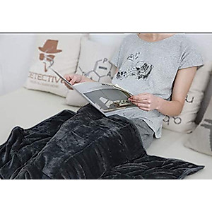 MAXTID Weighted Lap Blanket 39in x 23in 8 Lbs + Weighted Shoulder Wrap 4 lbs
