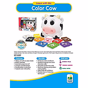 The Learning Journey Learn With Me - Color Cow - Color & Flavors Teaching Toddler Toys & Gifts for Boys & Girls Ages 2 Years and Up - Preschool Learning Toy
