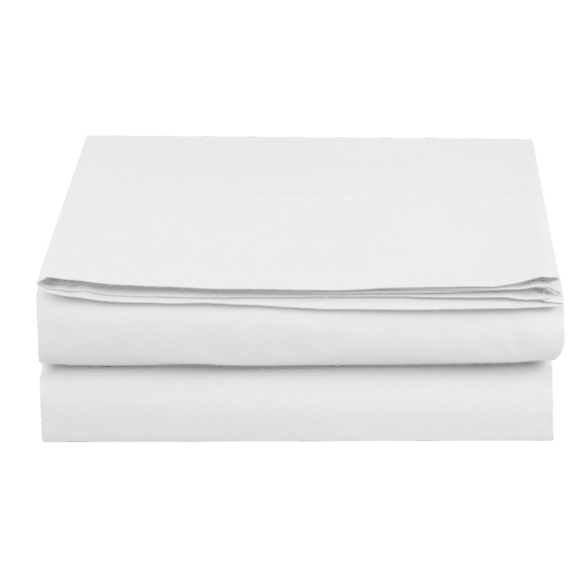 Luxury Flat Sheet on Amazon Elegant Comfort Wrinkle-Free 1500 Premier Hotel Quality 1-Piece Flat Sheet, California King Size, White