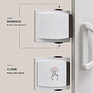 Sliding Glass Door Child Lock - OKEFAN 4 Pack Baby Safety Slide Window Locks for Kids Proof Patio Closet Doors No Drilling Tools Needed (Brown)