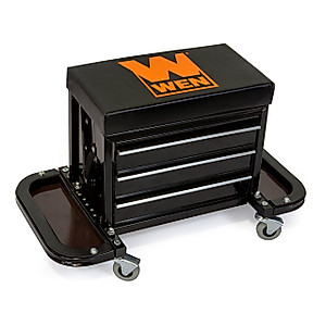 WEN GG1350 350-Pound Capacity Garage Glider Rolling Tool Chest Seat