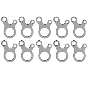 20pcs Tent Guy Lines Tensioners Ultralight Aluminium Alloy Rope Guylines Adjuster 3Hole Quick Knot Tent Cord Runner Fastener Wind Rope Buckle for Camping Hiking Backpacking Outdoor Activity (Silver)