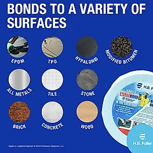 EternaBond RoofSeal White 4" x50' MicroSealant UV Stable Roof Seam Repair Tape | 35 mil Total Thickness | EB-RW040-50R - One-Step Durable, Waterproof and Airtight Repair