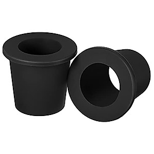 Outus Patio Table Umbrella Hole Ring Umbrella Cone Wedge Plug Umbrella Stabilizer Sleeve for 2 to 2.5 Inch Patio Table Hole and 1.5 Inch or Umbrella Pole Adapter(Black,4 Pieces)
