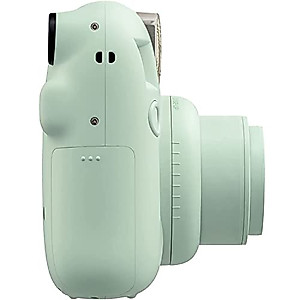 Fujifilm Instax Mini 12 Instant Camera, Mint Green Camera with 40 Photo Sheets, Cleaning Cloth, and INSTAX UP App, Portable, Easy to Use, Automatic Settings, Front Mirror for Selfies, 2 AA Batteries