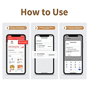 DEEPIN Label Maker Machine Portable Bluetooth Label Maker with Tape, Thermal Label Printer Multiple Templates for Phone, Mini Label Sticker Printer for Business Office Organization Pink