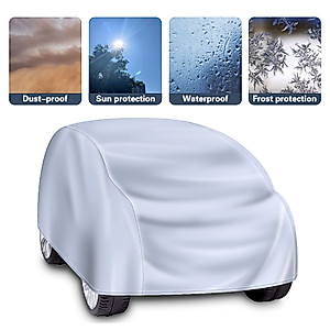 ZHYAWZA Kids Ride-On Toy Car Cover, Outdoor Waterproof Protection for Electric Battery-Powered Children's Wheeled Toy Car-General Type ， Against Wind, Rain,Snow and Dust, 52" L x 28.2" W x 24" H