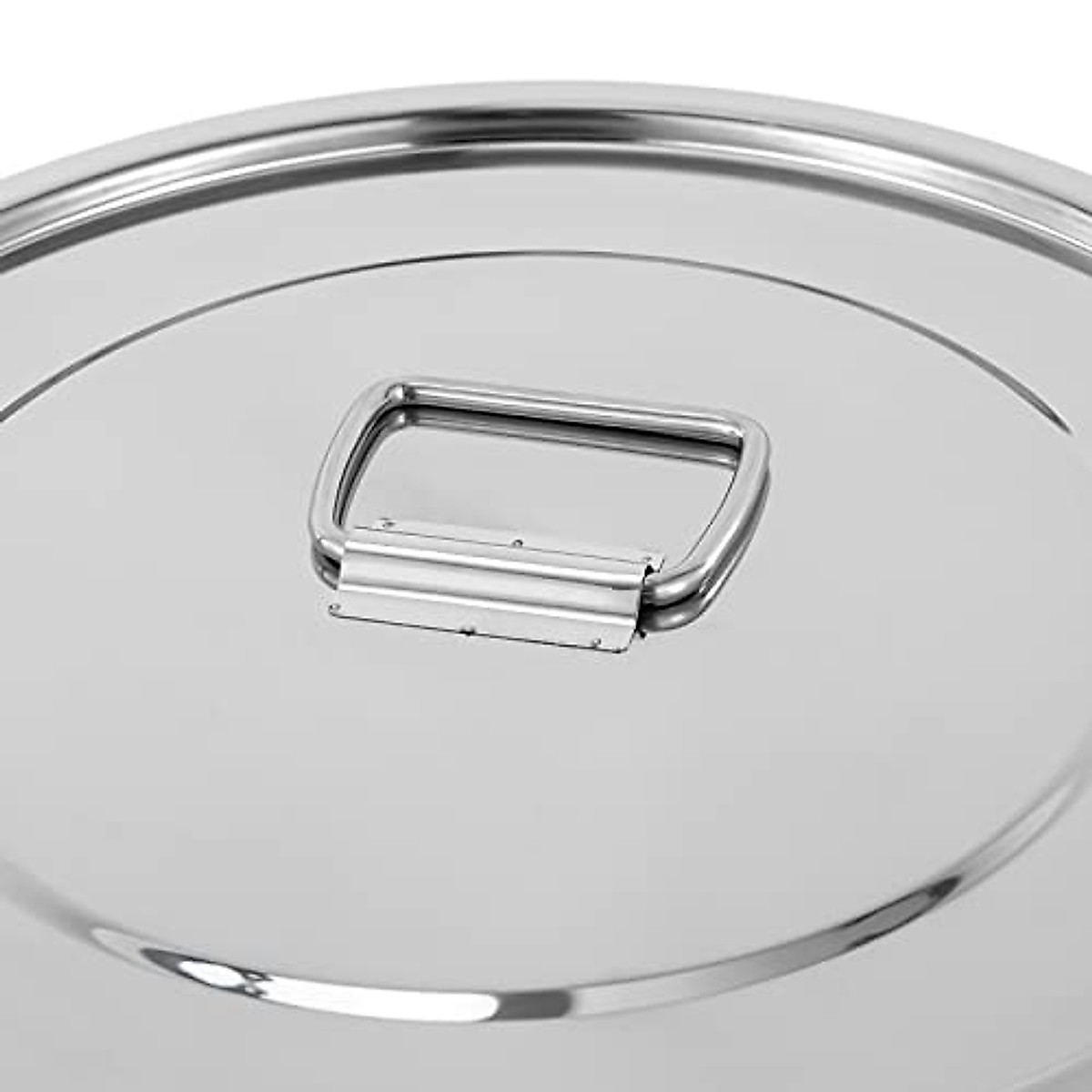 DNYSYSJ Stainless Steel Airtight Canister, Cereal Container with Airtight Lid and Handles Rice Bean Flour Oil Storage Bucket Sugar Milk Canisters for Home Kitchen Counter Storing Food (33L)