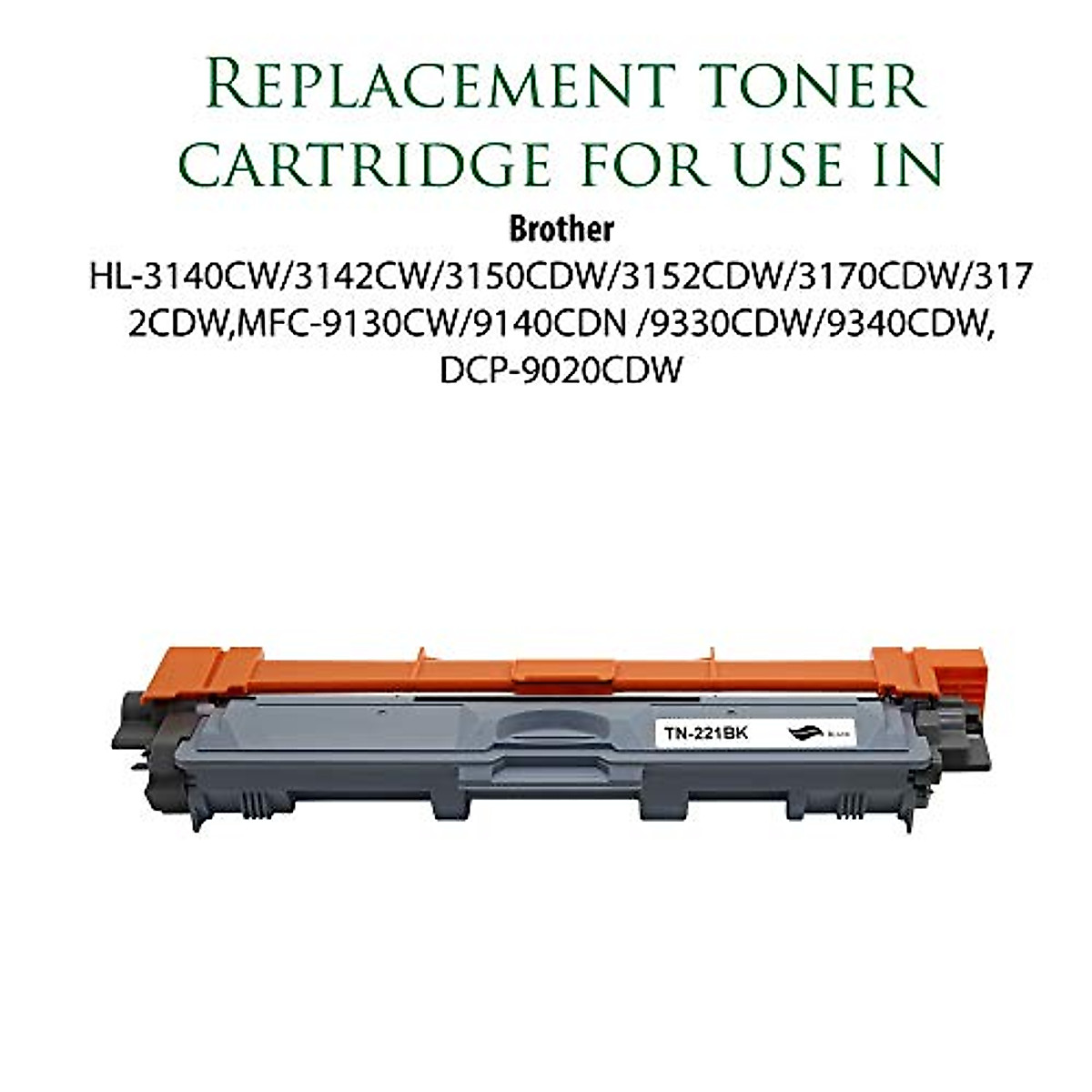 Re-Manufactured Toner Cartridge Replacement for TN-221BK | Supper Standard High Yield Laser Printer Cartridge Compatible with Brother HL - Black by Premium Ink&Toner