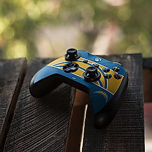 Skinit Decal Gaming Skin Compatible with Xbox One S Controller - Officially Licensed NFL Los Angeles Chargers Zone Block Design