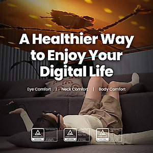 XREAL Air 2 AR Glasses, 130" Wearable Display with All-Day Comfort, 72g 120Hz 1080P, Ideal for Gaming, Streaming, Smart Glasses, Best TV/Projector/Monitor Alternative