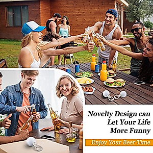 2 Pieces Golf Ball Bottle Opener, Beer Bottle Opener Funny Gifts for Men Women Novelty Items for Golf Lover Beer Enthusiast