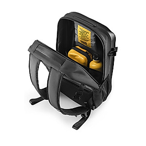 CRASH BAGGAGE Iconic Backpack | Black | 29L | Features a Rigid & Protective Dented Shell to Protect Your Items