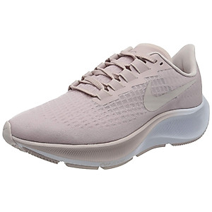 Nike Women's Air Zoom Pegasus 37 Shoes, Champagne Barely Rose White, 8.5 Narrow